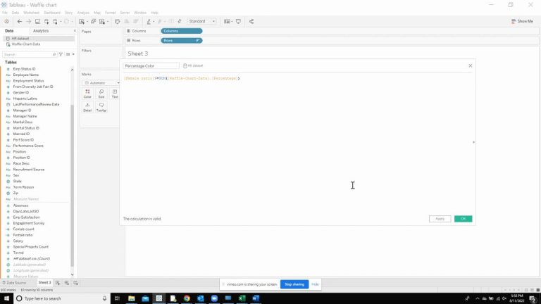 How to build a Custom Waffle Chart in Tableau | USEReady