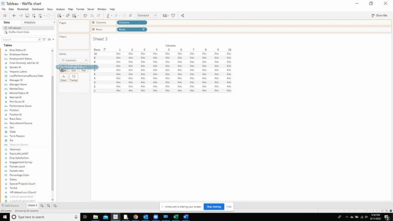 How to build a Custom Waffle Chart in Tableau | USEReady